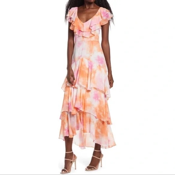 Wayf | Dresses | Nwt Wayf Tiered Ruffle Flowy Dress | Poshmark